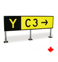 AGSB-L - Airfield Guidance Sign, LED, ICAO/TP 312 - ADB SAFEGATE