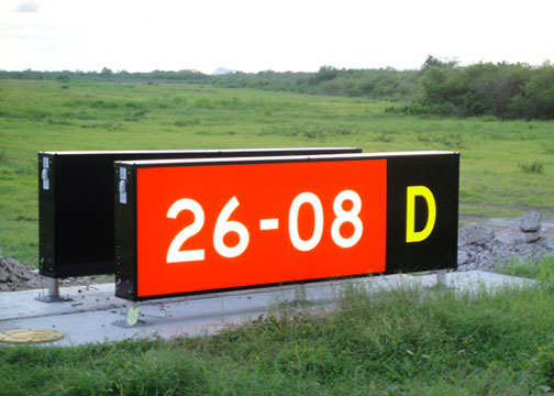 AGSB-L - Airfield Guidance Sign, LED, ICAO/TP 312 - ADB SAFEGATE